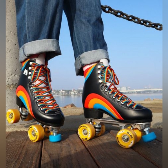Moxi | Shoes | Moxi Rainbow Rider Roller Skates Black Size | Poshmark